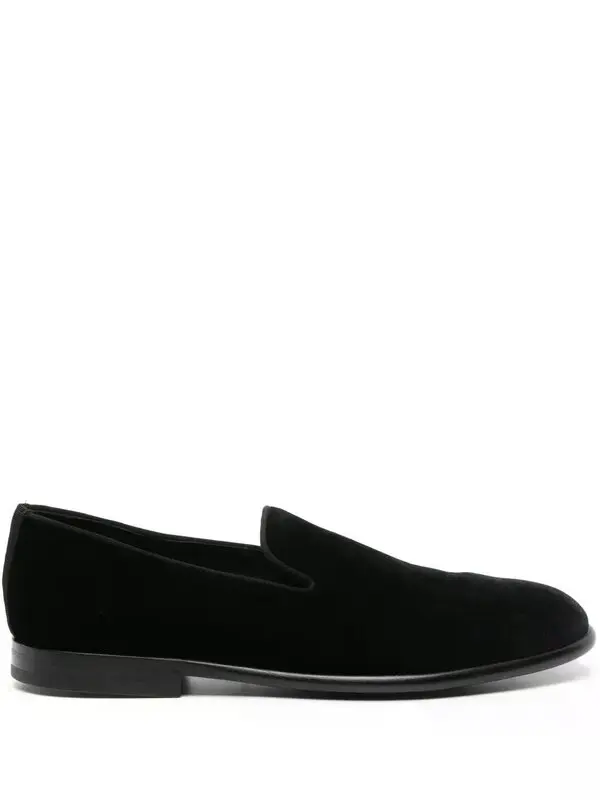 Dolce & Gabbana Velvet Loafers - Black