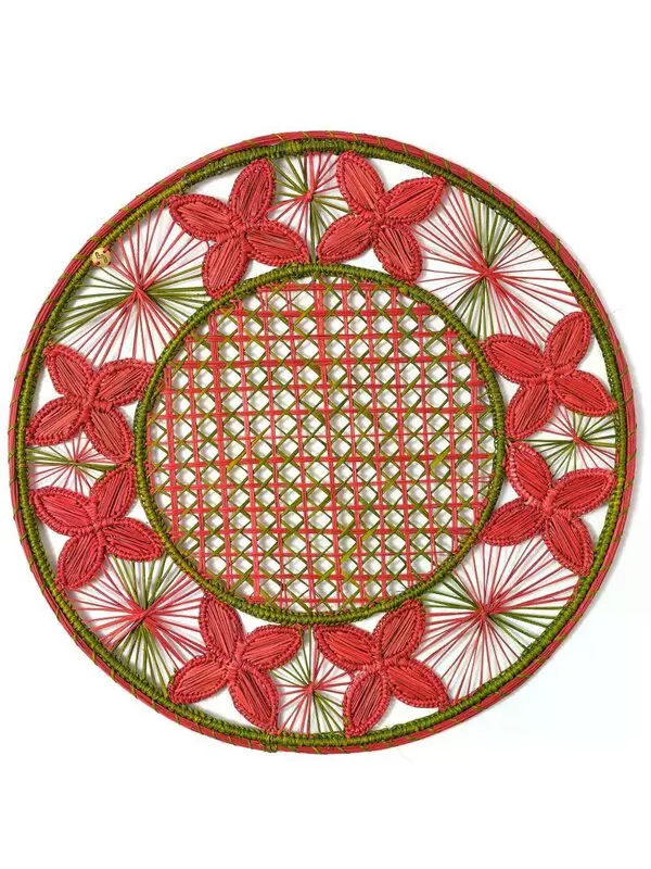 CABANA Louloudi Woven Placemat - Red