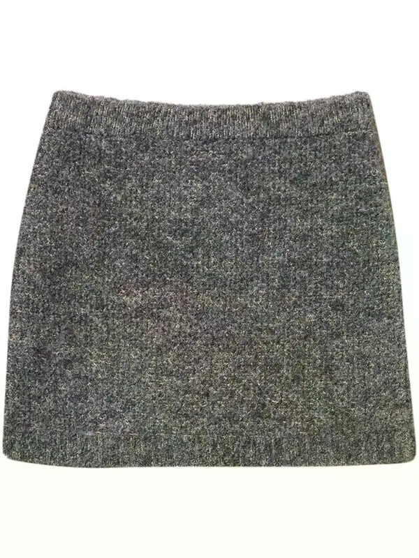 TWINSET High-waisted Bouclé Mini Skirt