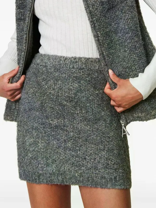TWINSET High-waisted Bouclé Mini Skirt