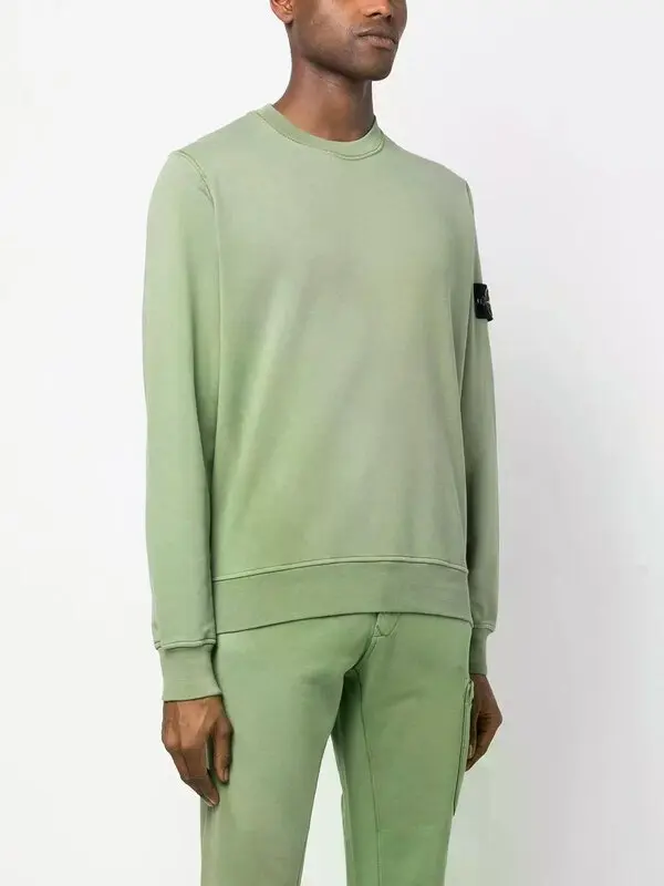 Stone Island Logo-patch Sweatshirt - Green