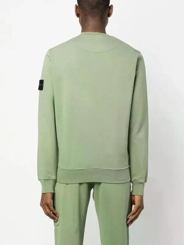 Stone Island Logo-patch Sweatshirt - Green