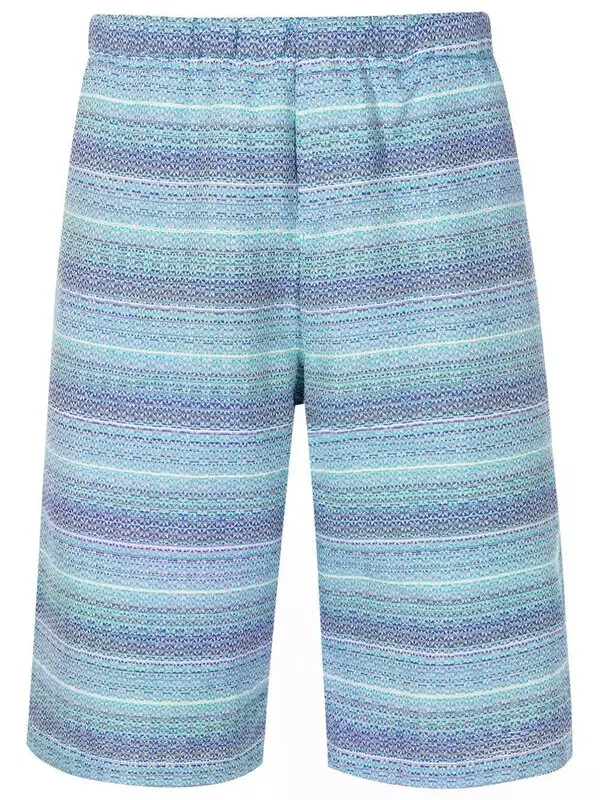 AMIR SLAMA Striped Cotton Shorts