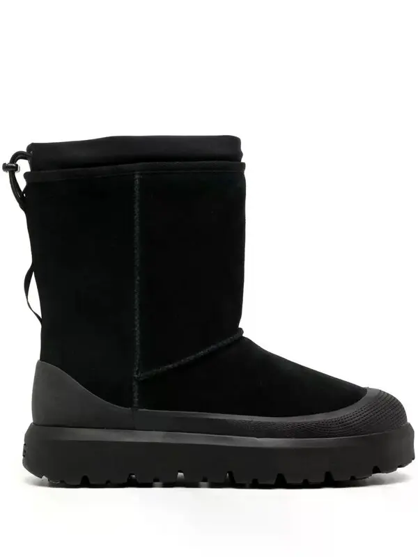UGG Classic Short Weather Hybrid Suede Boots - Black