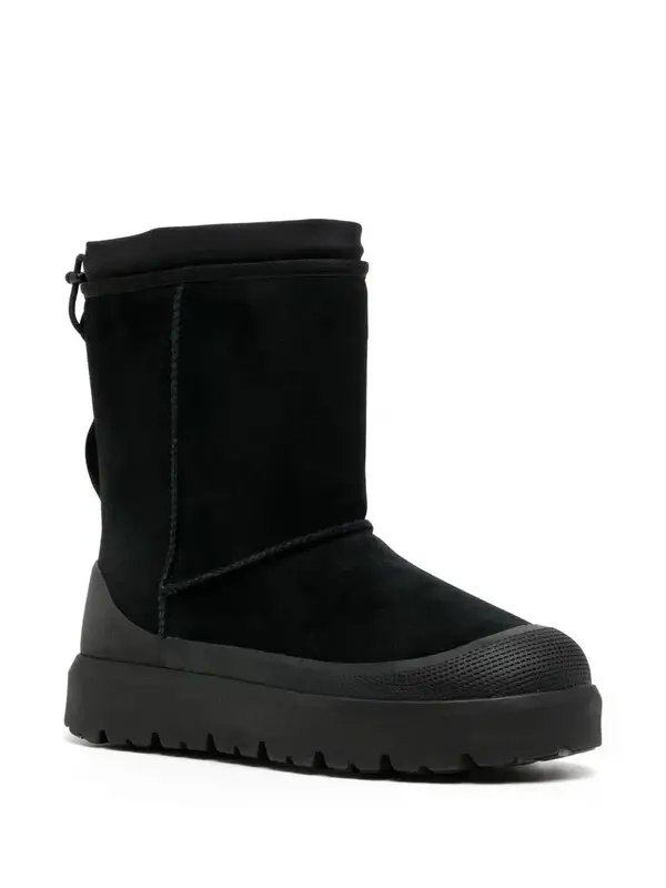 UGG Classic Short Weather Hybrid Suede Boots - Black