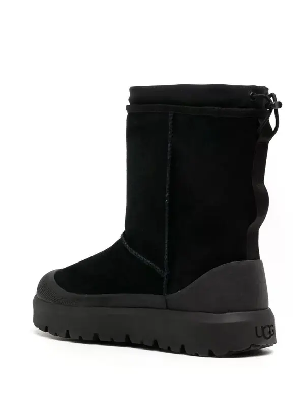 UGG Classic Short Weather Hybrid Suede Boots - Black