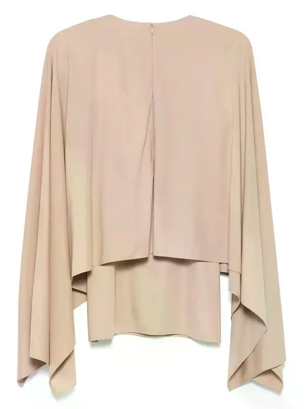 Goen.j Draped Cape Tank Top - Neutrals