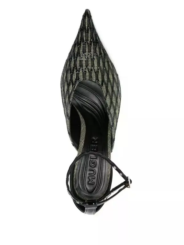 MUGLER 100mm Diamond-pattern Mules