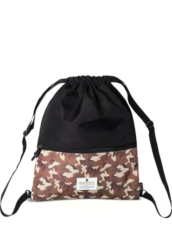 MAKAVELIC Camouflage-print Drawstring Backpack