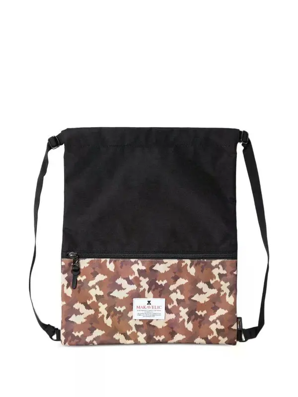 MAKAVELIC Camouflage-print Drawstring Backpack