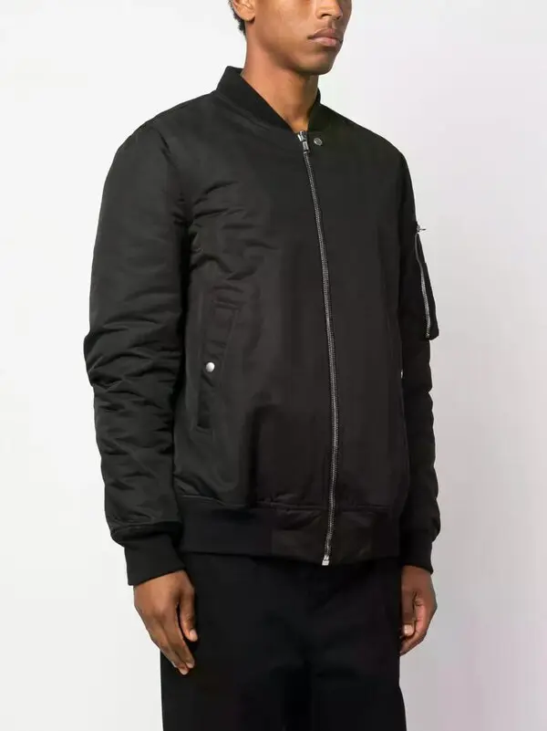 Rick Owens Baseball-collar Wool Bomber Jacket