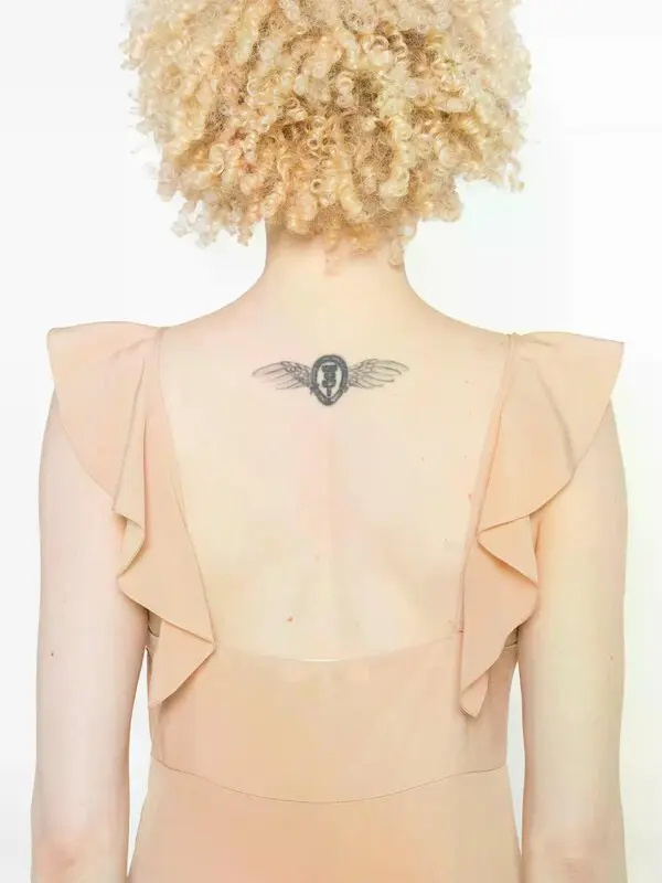 Chloé Crepe De Chine Maxi Dress - Neutrals