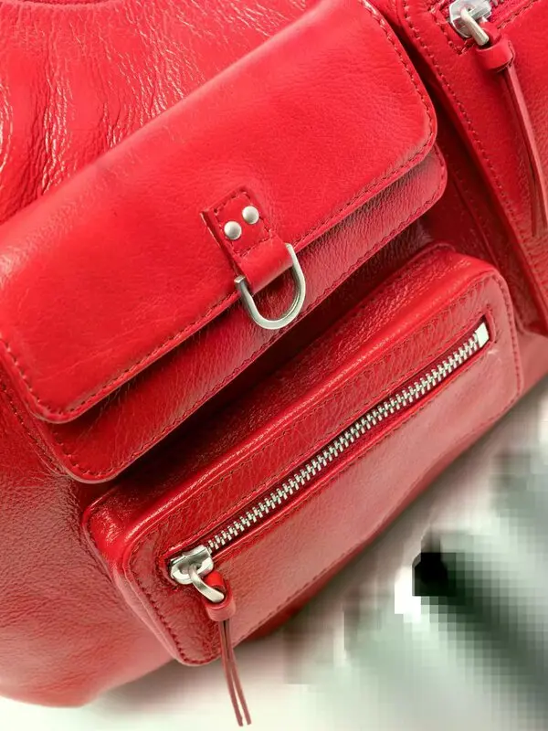 Blumarine Grained Calf Leather Hobo Bag