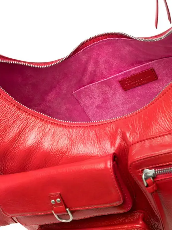 Blumarine Grained Calf Leather Hobo Bag