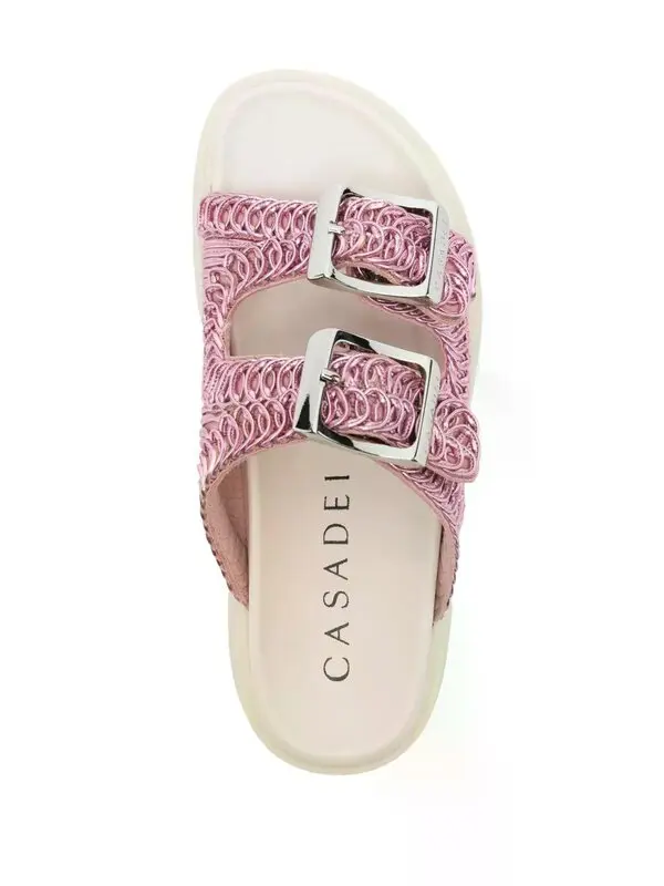 Casadei Birky Ale Flatform Slides - Pink