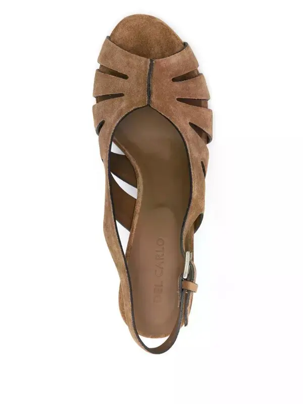 DEL CARLO Heeled Slingback Sandals