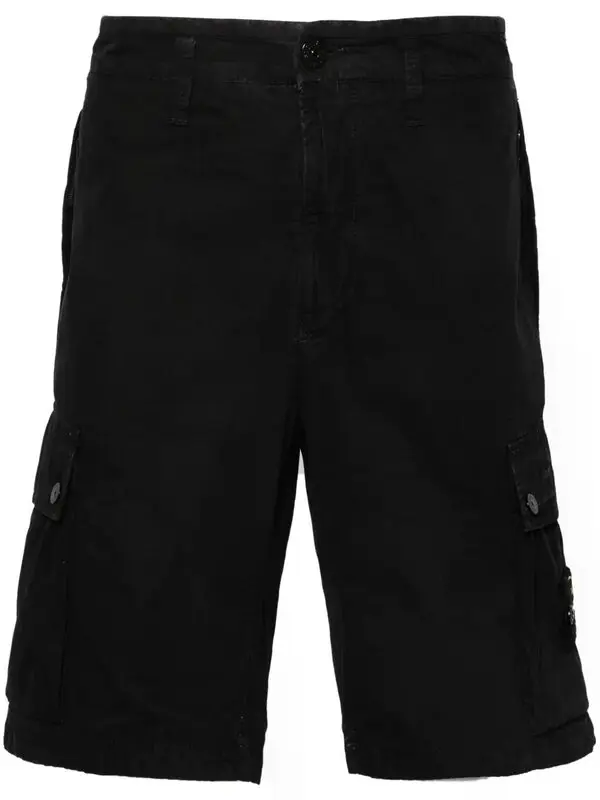 Stone Island Compass Cotton Cargo Shorts