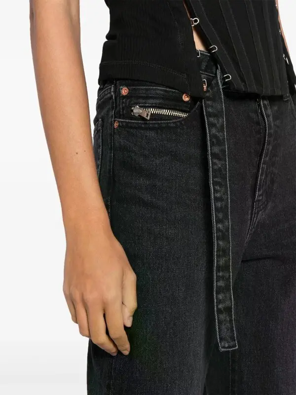Sacai Straight-leg Cropped Jeans