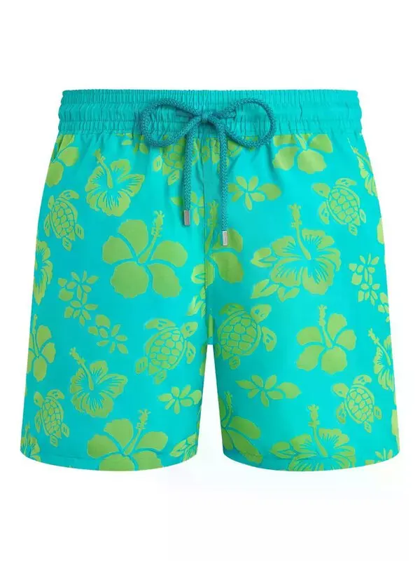 Vilebrequin Tropical Turtle Swim Shorts - Blue