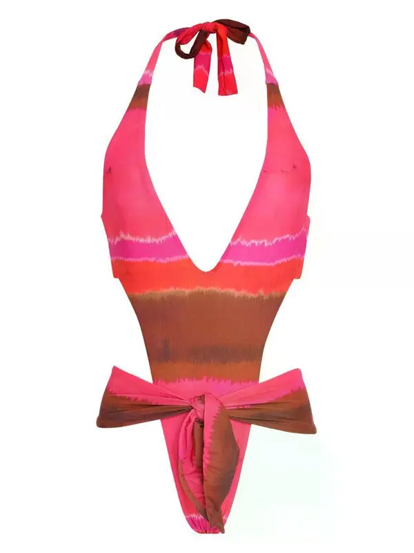 AMIR SLAMA Tie-dye One-piece Swimsuit - Pink