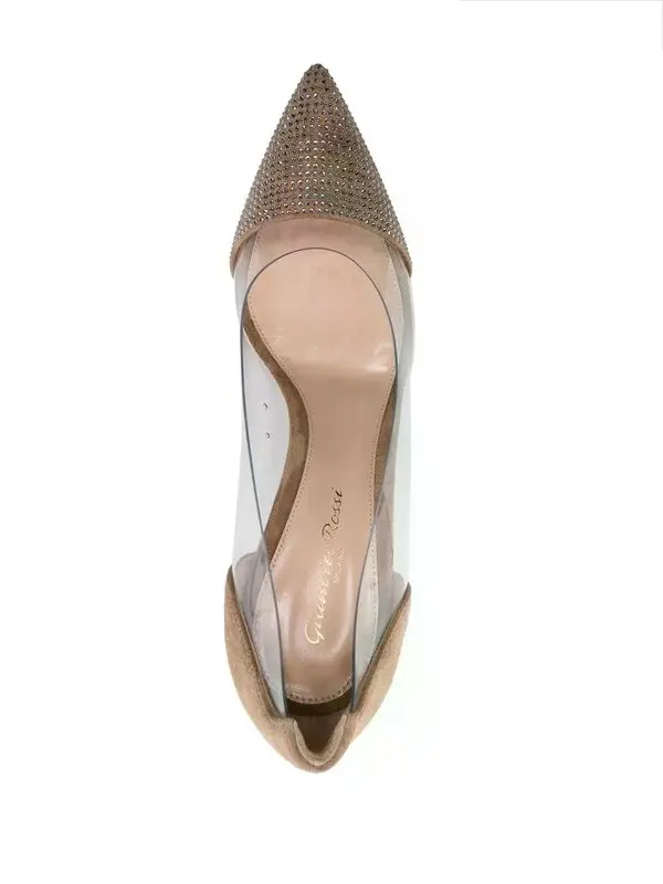 GIANVITO ROSSI Plexi Glitz 85mm Pumps