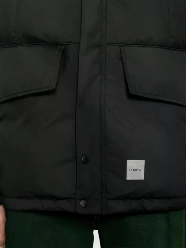 AGNES B. Logo-patched Down Jacket