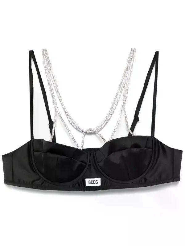 Gcds Satin Tops - Black