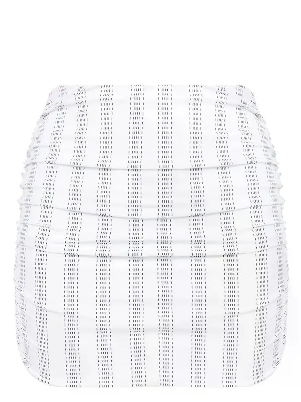 AMIR SLAMA Stripe-print Mini Skirt