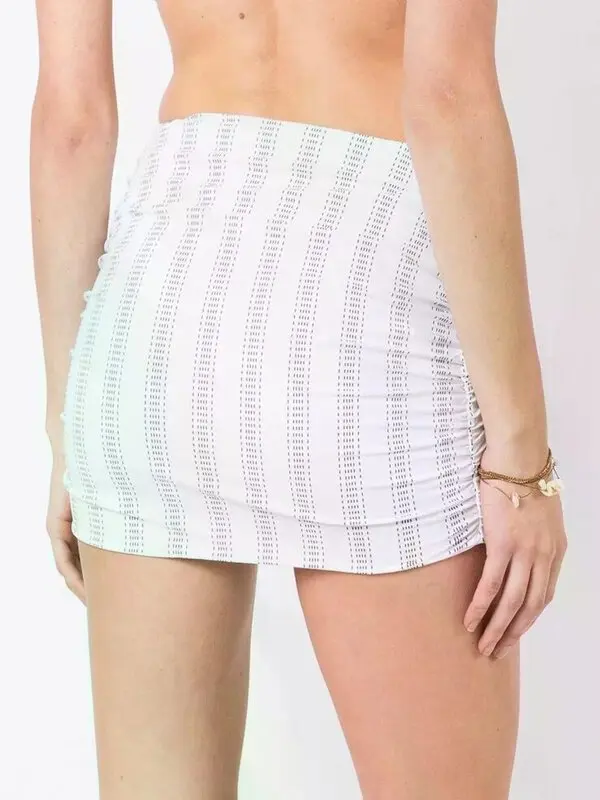 AMIR SLAMA Stripe-print Mini Skirt