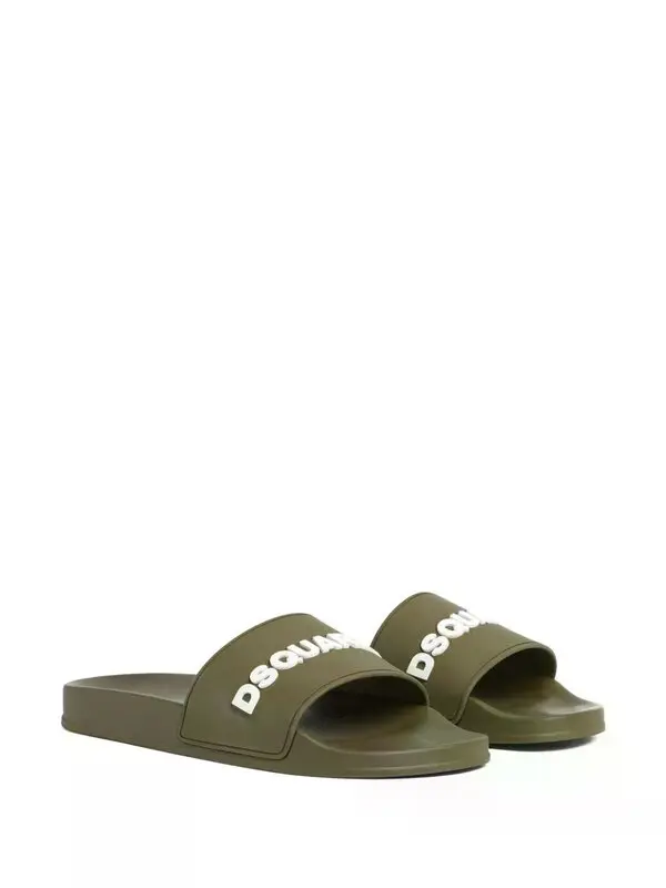 Dsquared2 Embossed-logo Slides - Green