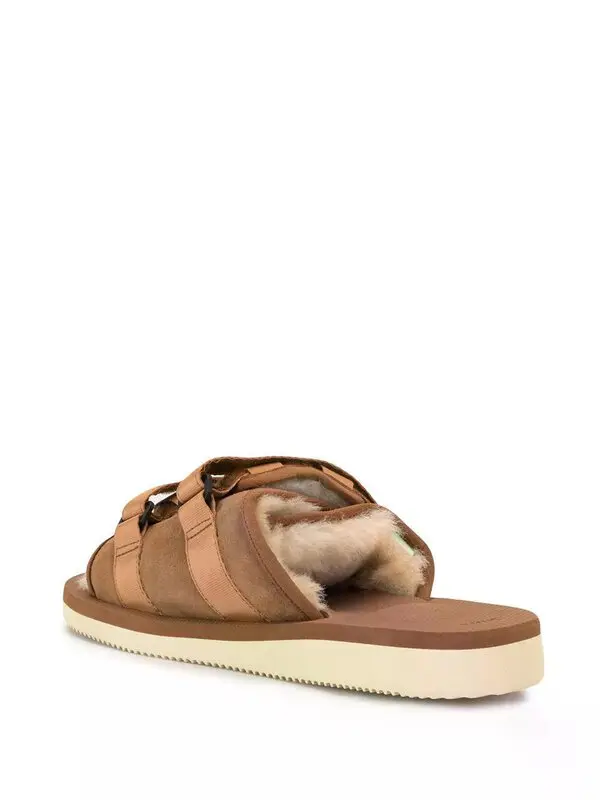Suicoke Flat Touch Strap Sandals - Brown