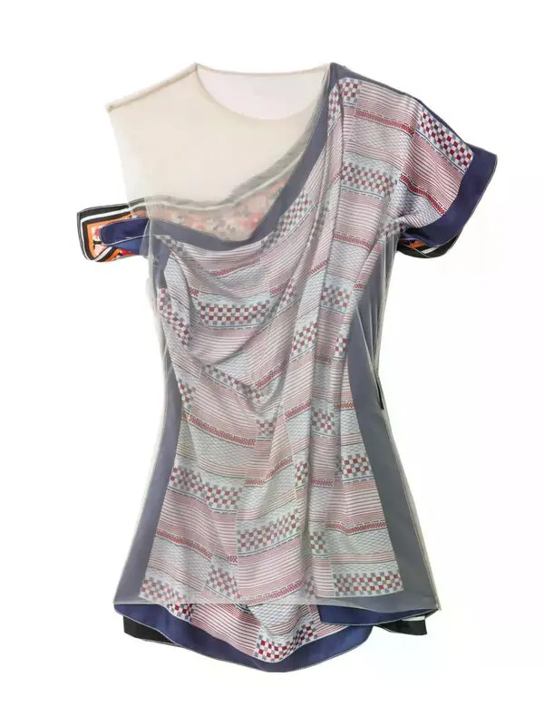 MARINE SERRE Asymmetrical Layered Top