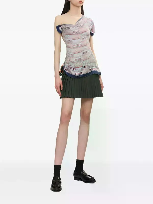 MARINE SERRE Asymmetrical Layered Top