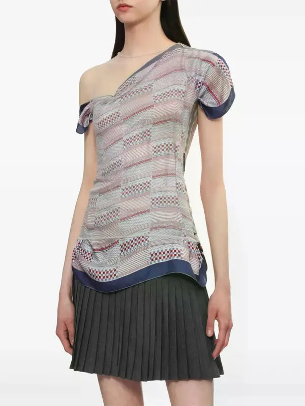 MARINE SERRE Asymmetrical Layered Top