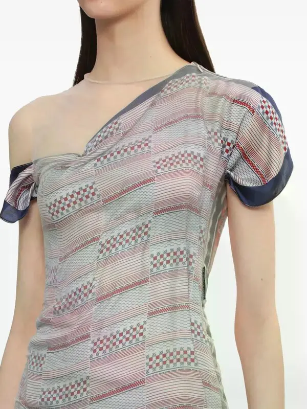 MARINE SERRE Asymmetrical Layered Top