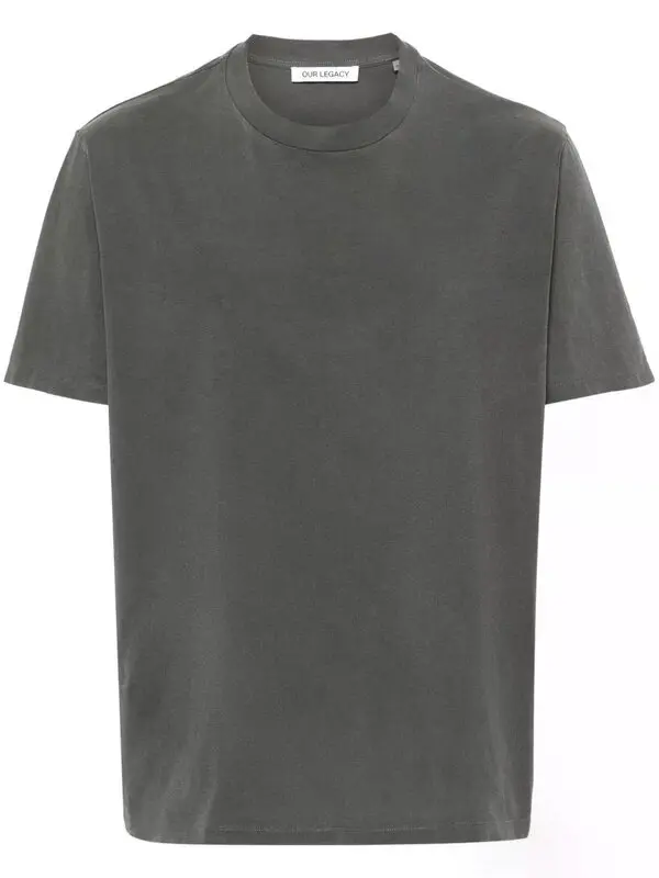 Our Legacy Ribbed Trim Boxy T-shirt - Grey