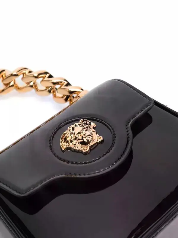 Versace La Medusa Patent Mini Bag