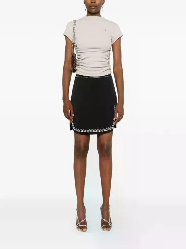 Rabanne Studded-hem Mini Skirt