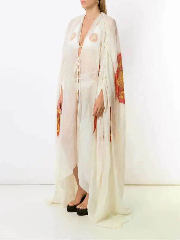 AMIR SLAMA Silk Long Shirt Dress
