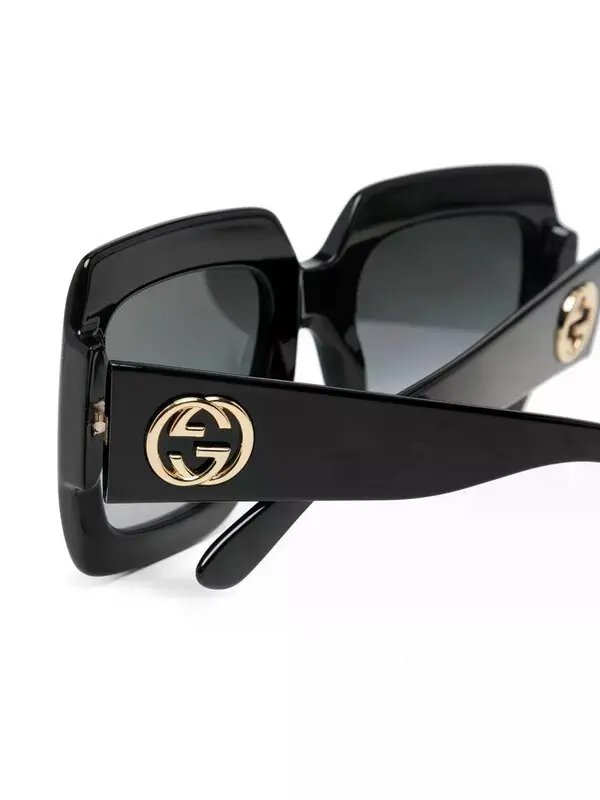 Gucci Gg Oversized Sunglasses - Black
