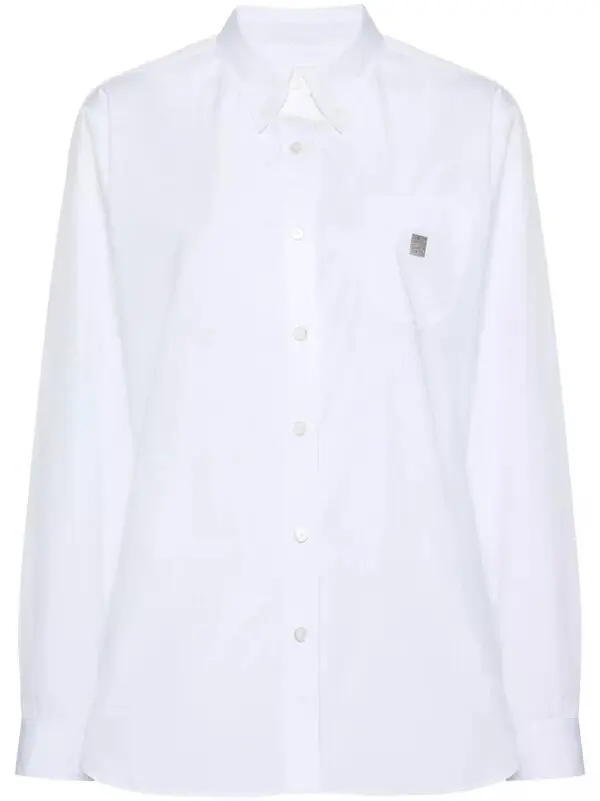 Givenchy 4g-plaque Cotton Shirt
