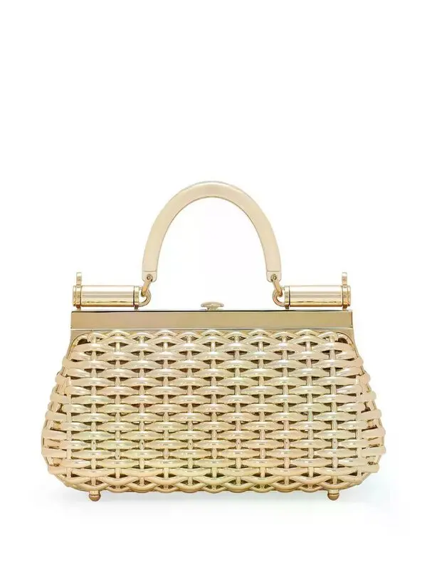 Dolce & Gabbana Small Sicily Interwoven Tote