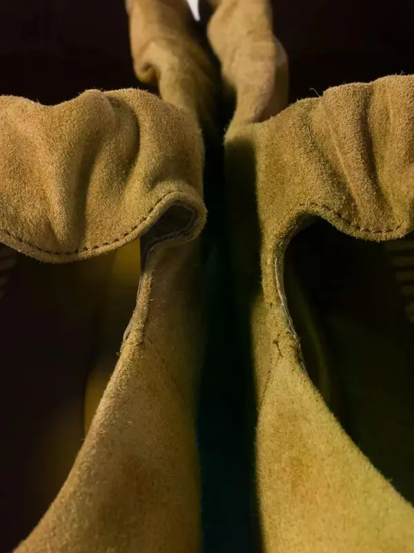 Miu Miu Suede Gathered Ballet Flats
