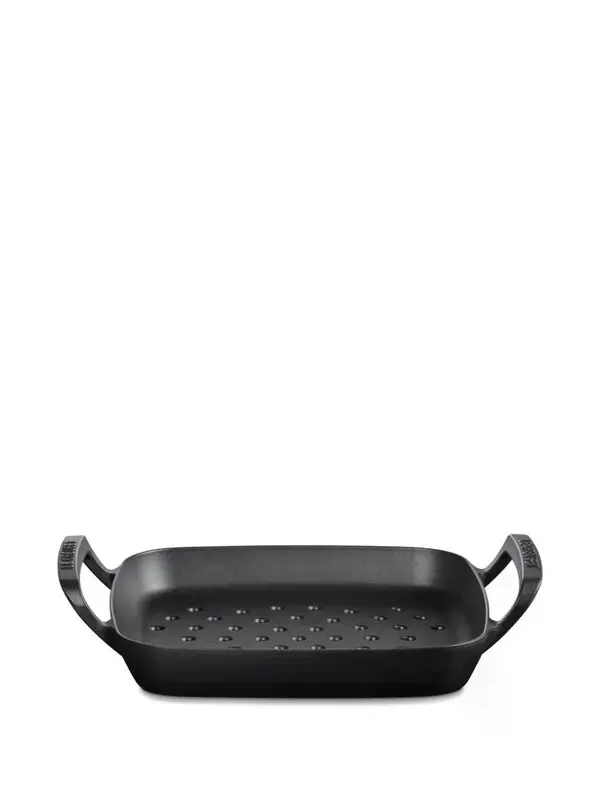 LE CREUSET Logo-embossed Grill Pan - Black