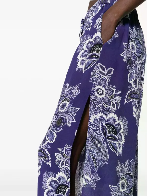 Etro Floral-print Wide-leg Trousers