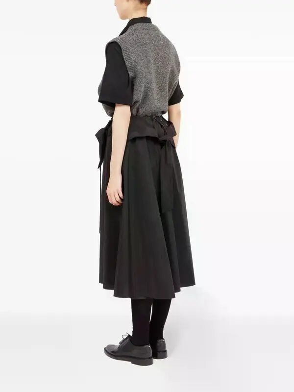 MAISON MARGIELA Layered Flared Midi Skirt