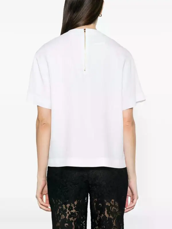Moschino Painting-print Crepe Blouse