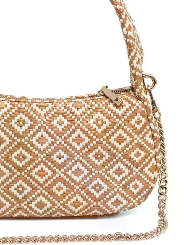 Guess Vikky Woven-patterned Shoulder Bag
