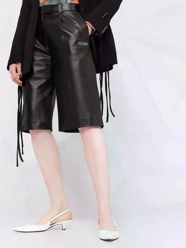 Off-White Leather Tailored Shorts