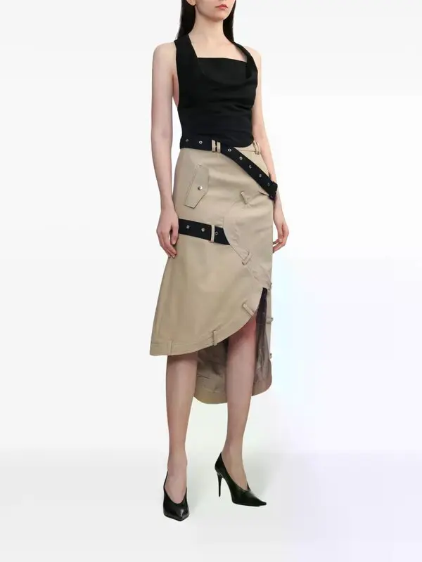 Rokh Halterneck Draped Top